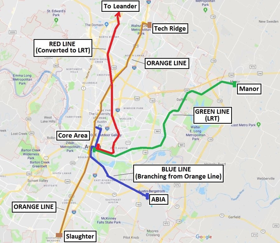 An Alternative Basic Urban Rail Framework for Austin ...